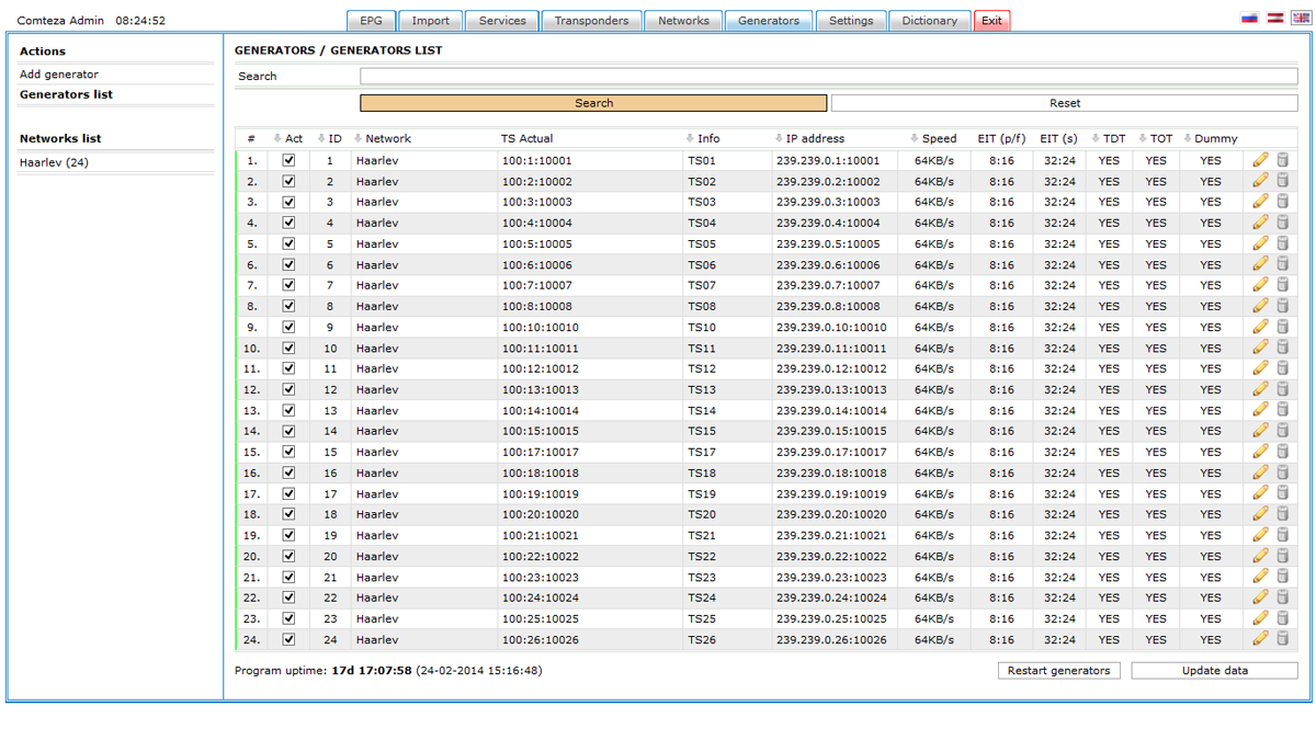 DVB Software - Products - STREAM LABS